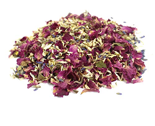 Confetti Dried Flowers and Petals - 100% Natural Wedding Confetti Dried Flower Petals Pop Wedding and Party Decoration Biodegradable Rose Petal Confetti (36)