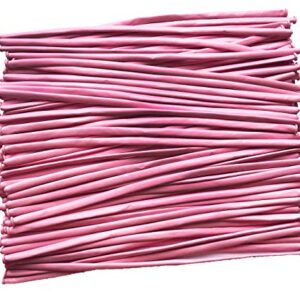 Carykon 100 PCS Thickening Latex Long Twisting Magic Balloons Solid Color Twisting Balloon for Animals (Pink)