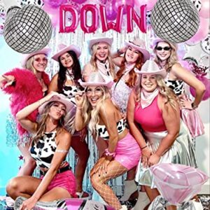 Last Hoedown Balloon Banner Disco Mylar Balloon for Nashville Bachelorette Party Western Disco Cowgirl Bachelorette Party Decorations