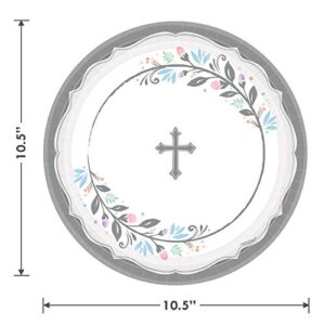 Holy Day Cross Large Paper Dinner Plates and Luncheon Napkins (Serves 16)