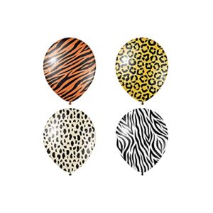 animal print balloons, 15 ct