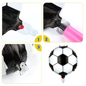 Soccer Party Decorations, 11 PCS Soccer Balloons Foil Trophy Balloon for Soccer Themed Birthday Party Supplies Decorations