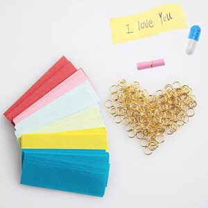 Capsule Message Love Note Pills, 100PCS Couples Secret Gifts Letter Gift for Wife Husband Gilfriend Boyfriend Valentine Day Birthday Christmas Anniversary Long Distance Relationships Gift