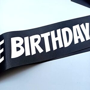 Birthday Dude Sash for Birthday Boy, Birthday Sash for Men, Birthday Party Decorations and Supplies for Boys, Birthday Gifts for Husband, Boyfriend, Son, Brother