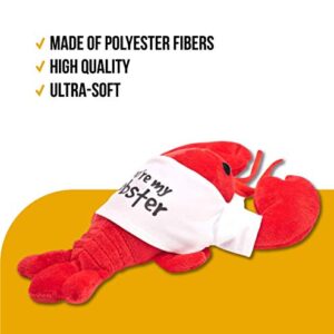 You’re My Lobster Plush Decoration – Cool TV Props Friends Lobster Plush Decoration – Ross Geller Rachel Green Lobster Decoration in Cute White T-Shirt – 8” (20cm) Head to Tail, 6” (15cm) Claw to Claw