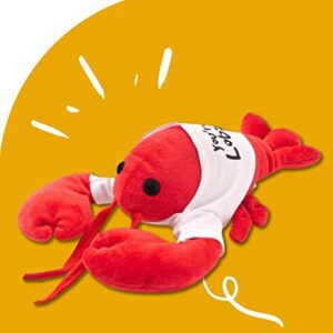 You’re My Lobster Plush Decoration – Cool TV Props Friends Lobster Plush Decoration – Ross Geller Rachel Green Lobster Decoration in Cute White T-Shirt – 8” (20cm) Head to Tail, 6” (15cm) Claw to Claw