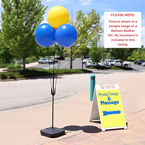 Balloon Bobber - Seamed Reusable Helium Free Replacement Balloons (5-Pack) - Plastic Outdoor Balloons