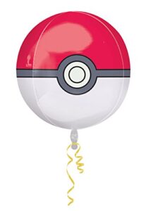 anagram international – orbz pokemon ball 15″ x 16″ foil balloon