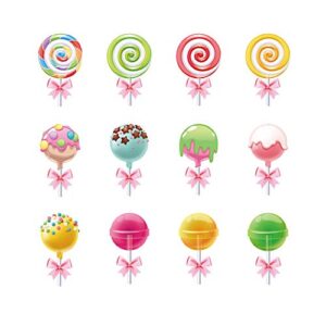 Candy Banner,Candy Garland Birthday Banner,Candy Party Decorations,Lollipop Bunting Banner for Girls ,Candy Birthday Party,Baby Shower ,Wedding Bridal Shower Home Classroom Supplies