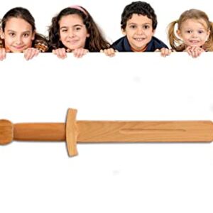 Creative Children's Outdoor Wooden Toy Sword Men and Women Smooth Surface Treatment Roman Wooden Sword