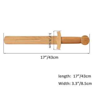 Creative Children's Outdoor Wooden Toy Sword Men and Women Smooth Surface Treatment Roman Wooden Sword