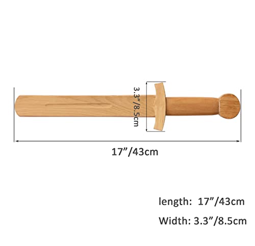 Creative Children's Outdoor Wooden Toy Sword Men and Women Smooth Surface Treatment Roman Wooden Sword