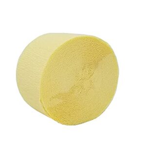 Light Yellow Crepe Paper Streamers Made in USA (3 Rolls Light Yellow)