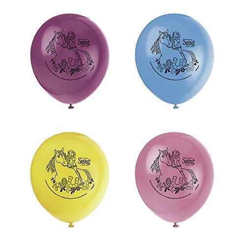 Unique Industries Spirit Riding Free Latex Balloons - 12" | Assorted Colors | 8 Pcs