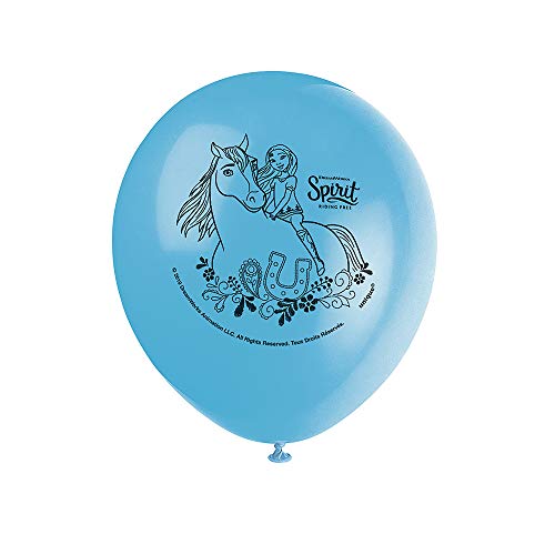 Unique Industries Spirit Riding Free Latex Balloons - 12" | Assorted Colors | 8 Pcs