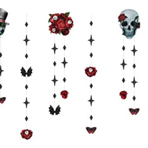 Halloween Pirate Skull Garlands for Halloween Party Decorations Hanging Decoration Banner