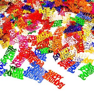 birthday confetti metallic foil table decor happy birthday words letters confetti for birthday party birthday for party decorations