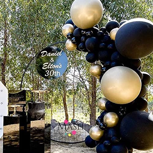 70Pack 12 Inch Matte Black Latex Balloons for Black Party Supplies Birthday Decorations Graduation Decor Halloween Decorations