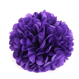 Teal Purple Lavender Silver Tissue Paper Pom Poms Flowers Tissue Tassel Garland Polka Dot Paper Garland Kit for Bridal Shower Snow or Sea Theme Mermaid Wedding Ball Party Decoration