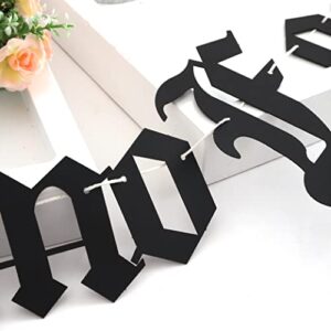 Emo For Life Old English Banner - Gothic Blackletter Garland For Party Decor, Funny Banner, Scene Kid, Pop Punk