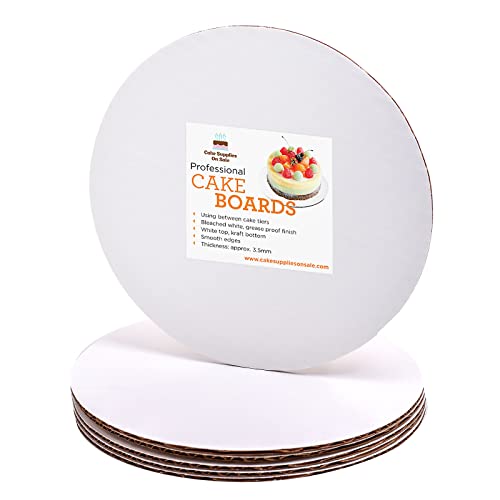 9" Round Coated Cakeboard, 12 ct