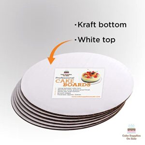 9" Round Coated Cakeboard, 12 ct