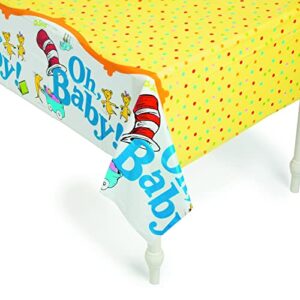 fun express dr. seuss baby shower tablecloth – 1 piece