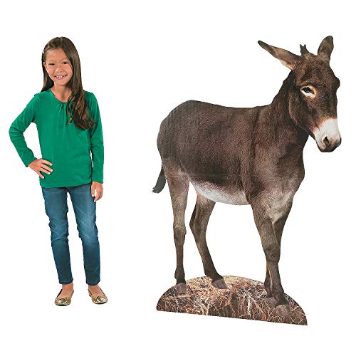 Fun Express - Donkey Nativity Stand up - Party Decor - Large Decor - Floor Stand Ups - 1 Piece