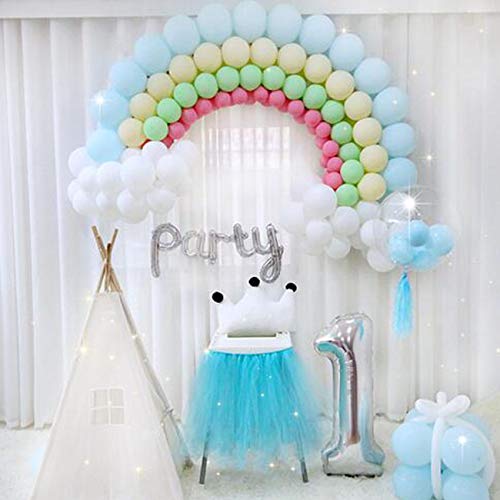 Balloon Arch Garland Decorating Strip Kit, 2 Rolls 16 Feet Balloon Strip, 2 Rolls Balloon Glue Point Dots Stickers for Wedding Party Balloon Decorations