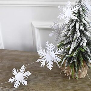 24Pcs Snowflake Christmas Hanging Party Decor Supplies,12 PCS 3D Silver Snowflakes & 12PCS 3D White Paper Snowflakes Hanging Garland for Christmas Winter Holiday New Year Wonderland Party Decoration