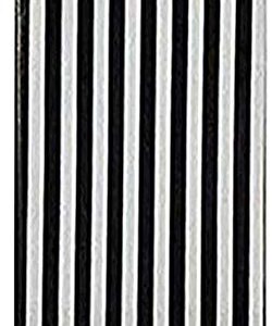 6 Pcs Disposable Black White Stripe Plastic Tablecloth, 108 Inch x 54 Inch Ractangle Tablecover, for Party, Dance and Picnic (Black White Stripe)