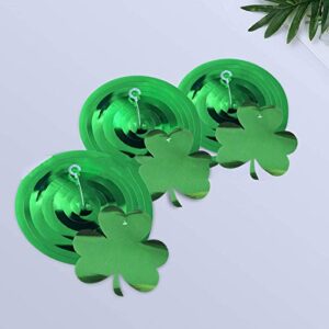 St. Patrick's Day Hanging Swirls Decorations - 18 PCS St.Patrick’s Day Green Foil Hanging Swirls with Lucky Irish Green Shamrock for St.Patrick’s Day Party Supplies (Green)