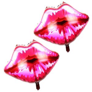 nc 2pcs kiss lips foil balloons wedding bachelorette bride to be marriage engagement decorations