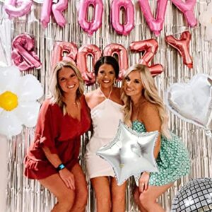 JeVenis Groovy & Boozy Balloons Groovy and Boozy Bachelorette Party Decoration Groovy and Boozy Sign Groovy Bachelorette Party Decoration Groovy Flower Bridal Shower Decorations