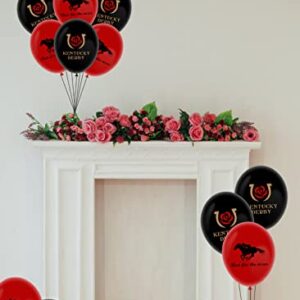 Kentucky Derby Latex Balloons 24Pcs Run for The Roses Horse Racing Churchill Downs Celebration Wall Party Decorations