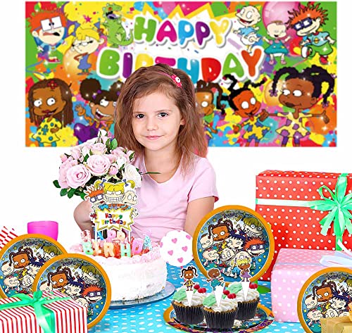 Rugrats Party Supplies Plates Decorations Balloons Cake Topper Backdrop Banner Birthday Set Decor