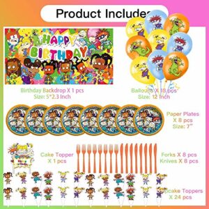 Rugrats Party Supplies Plates Decorations Balloons Cake Topper Backdrop Banner Birthday Set Decor