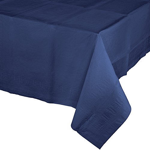 Creative Converting Touch of Color Paper Banquet Table Covers, Navy Blue(Pack of 6) -