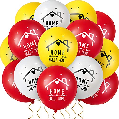 60 Pieces Home Sweet Home Balloon Housewarming Party Latex Balloon Welcome Home Balloon for Family Gathering Housewarming Party Decoration Supply