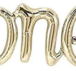 GUGELIVES Hanging Foils Script Balloon “ONE” Word - 30” Classic Gold Air Balloons - Set of 1 Balloon - Perfect for Baby Shower, Happy Birthday or Any Party Decorations