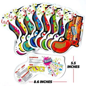 Boxgear 24PCS Fireworks Gun, Handheld Confetti Poppers, Easy Pop, Self-Inflating Confetti Gun, Multicolor Confetti Supplies for Parties and Celebrations (Multicolor)