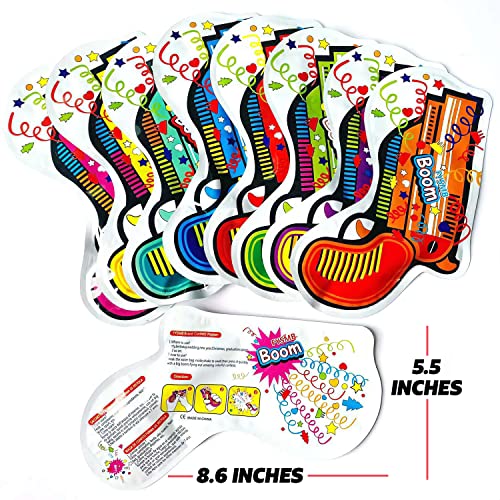 Boxgear 24PCS Fireworks Gun, Handheld Confetti Poppers, Easy Pop, Self-Inflating Confetti Gun, Multicolor Confetti Supplies for Parties and Celebrations (Multicolor)