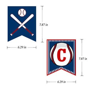 Baseball CONCESSIONS Birthday Banner, Baby Shower Sports Themed Pennant Decoration