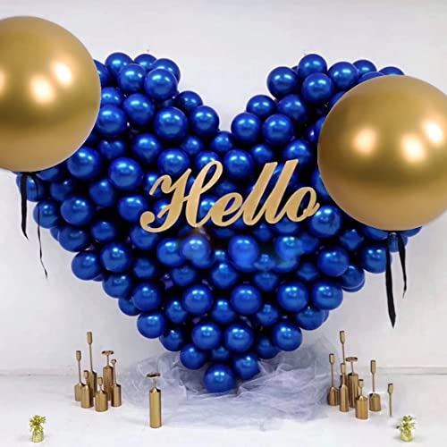 36 inch Gold Metallic Balloons Jumbo Chrome Gold Latex Balloons for Birthday Wedding Party Baby Shower Decoration, 4pcs