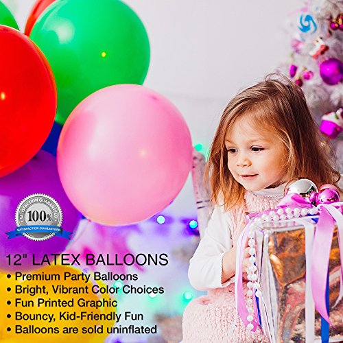 Truck Balloons - 12 Inch Latex - 2 Sided Print (16 Pieces) for Birthday Parties or Any Other Event Use - Fill with Air or Helium