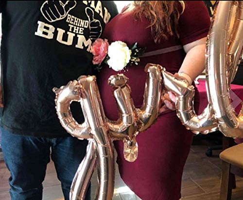 Rose Gold “Girl” Script Foil Balloon - 24” One-Piece Letters Balloon for Girl Baby Shower, Gender Reveal, Pregnancy Announcement, First Birthday Party, Christening, Baptism, Nursery Decoration