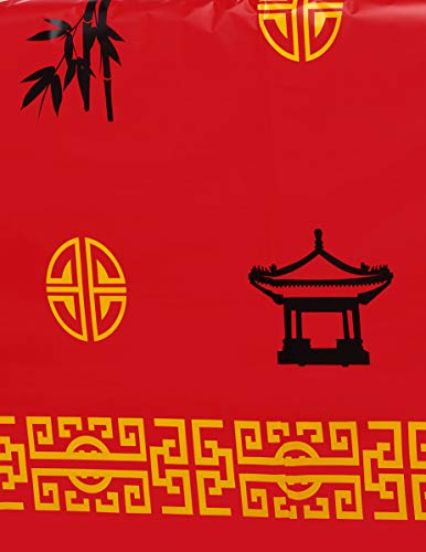 Beistle 59966 Asian Tablecover, Multicolor (Pack of 1)