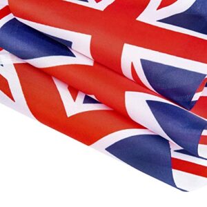 RUIXIA Fabric Union Jack Bunting String Flag 8m26ft Long with 25 Triangular Flags Bunting British Banners Party Decor British UK Patriotic Themed Bunting Banner for National Royal Party Decoration