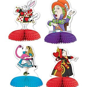 Beistle Alice in Wonderland Mini Centerpieces 5-Inch (4-Units)