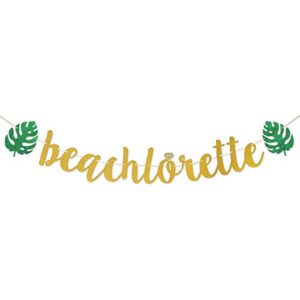 beachlorette banner sign garland pre-strung for beach bachelorette party hawaiian luau summer tropical bach party decorations